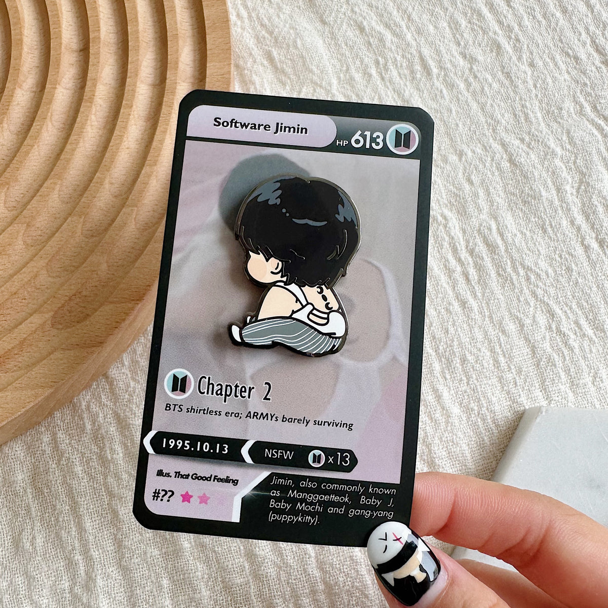 SOFTWARE JIMIN Enamel Pin – That Good Feeling